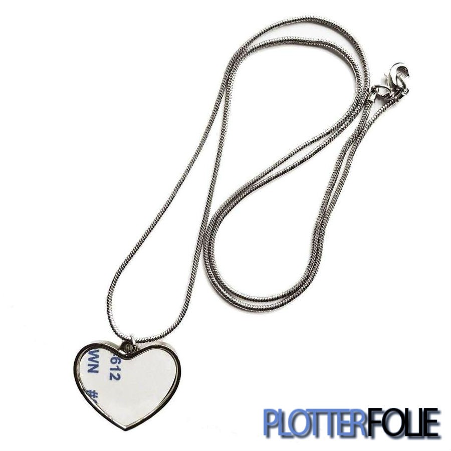 Ketting met hart hanger voor sublimatie - Plotterfolie.nl